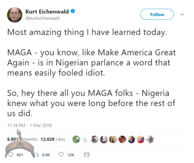 American journalist learns the Meaning of "Maga" In Nigeria, Blasts ...