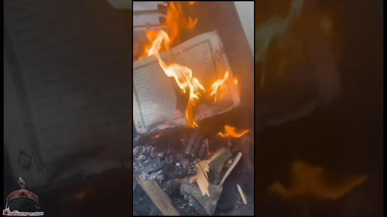 Ogbenutan! Another man burn Al Quran to ashes with a strong message ...